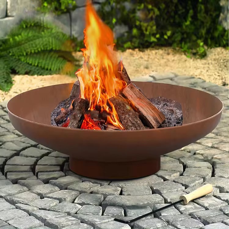 Round Corten Fire Pit | Durable Fire Pit- Keweicorten.com